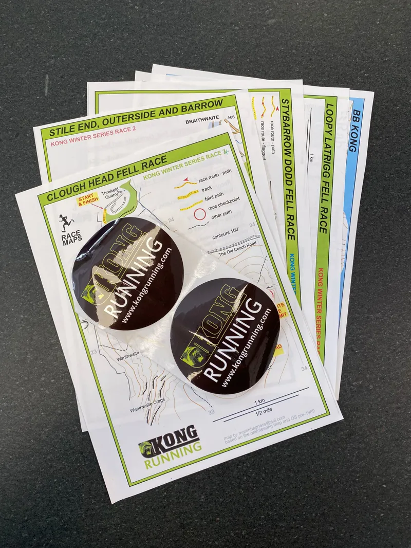 KONG Winter Fell Series 2024/25 Race Maps 5 Pack