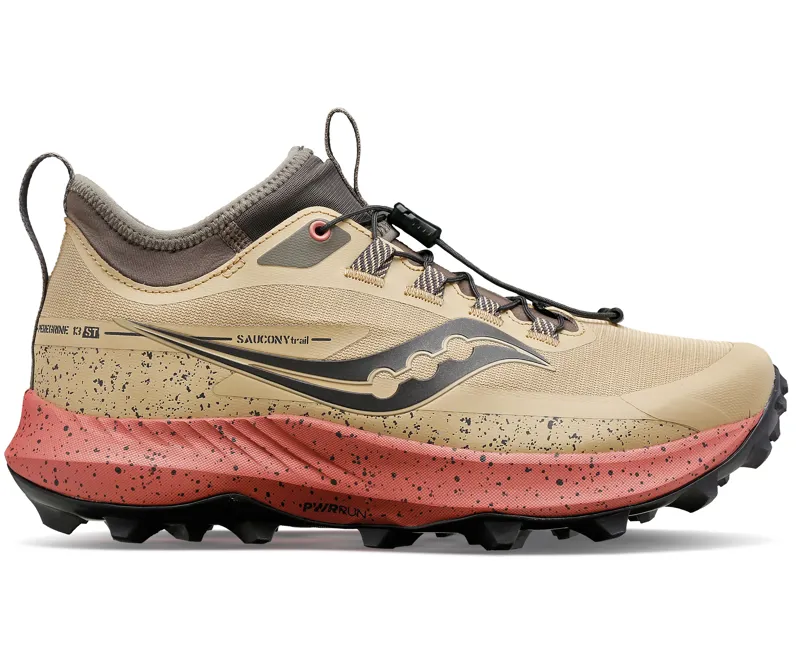 Saucony Peregrine 13 ST Womens Trail Fell Running Shoe Desert Umb