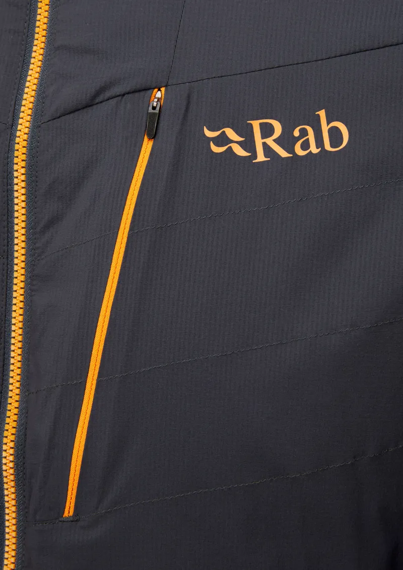 Rab Vapour-Rise Ridgeline Jacket Men's Softshell Running Ebony