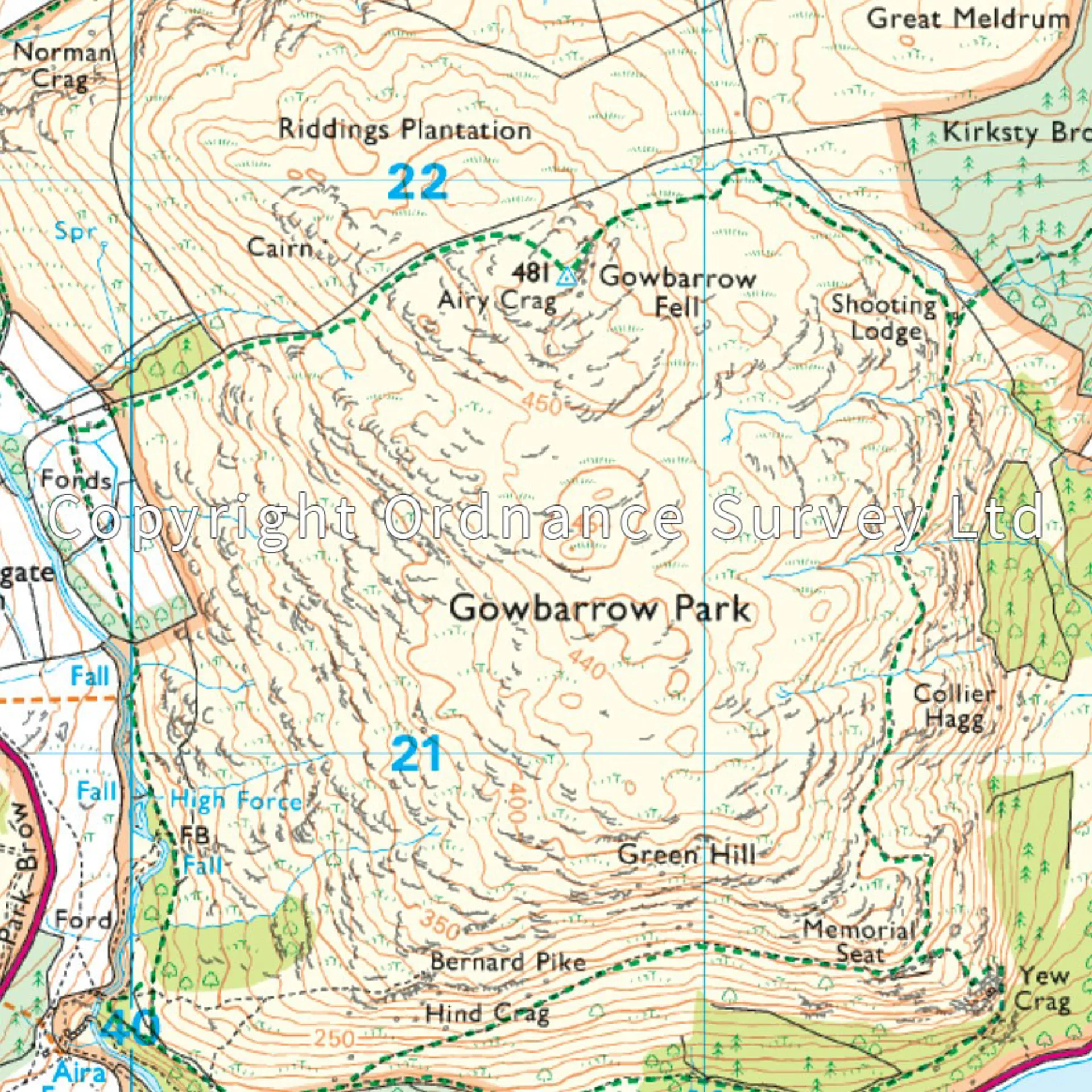 Ordnance Survey OL Explorer North-Eastern 5 Map