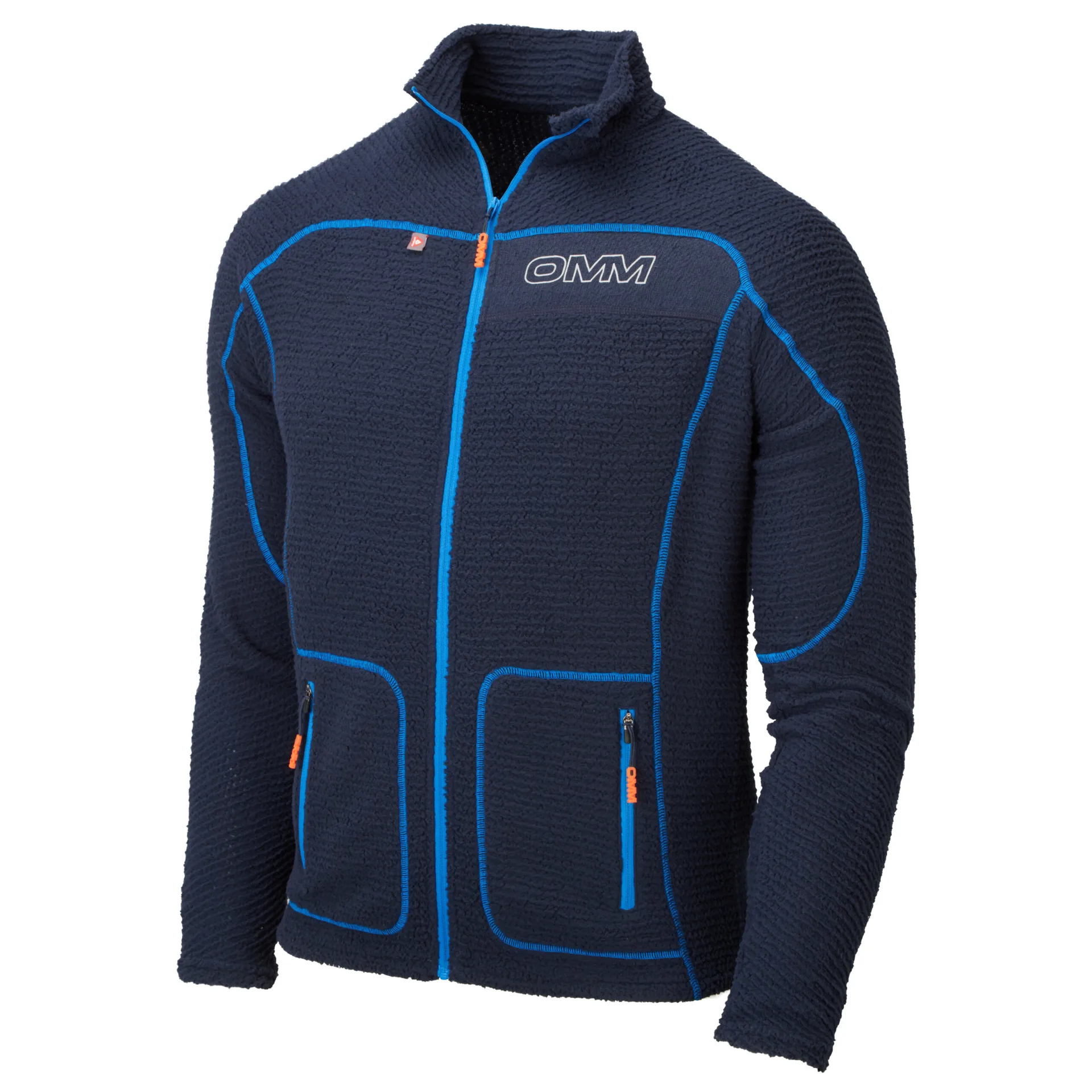 OMM Core Fleece Jacket Men's Thermal Running Top Navy