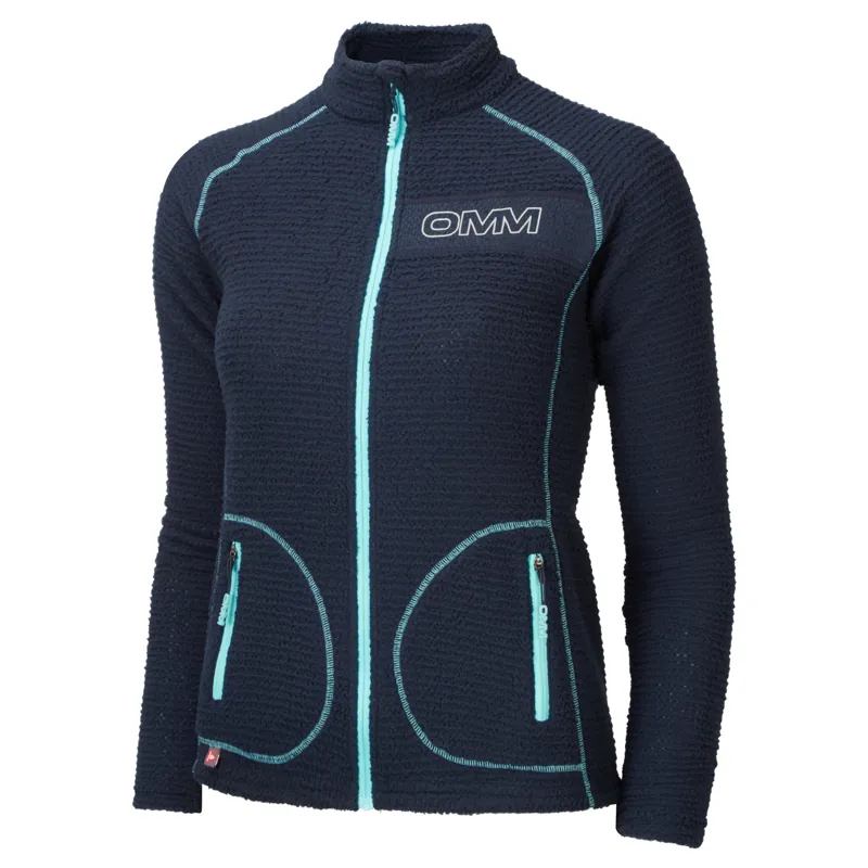 OMM Core Fleece Jacket Women's Thermal Running Top Navy