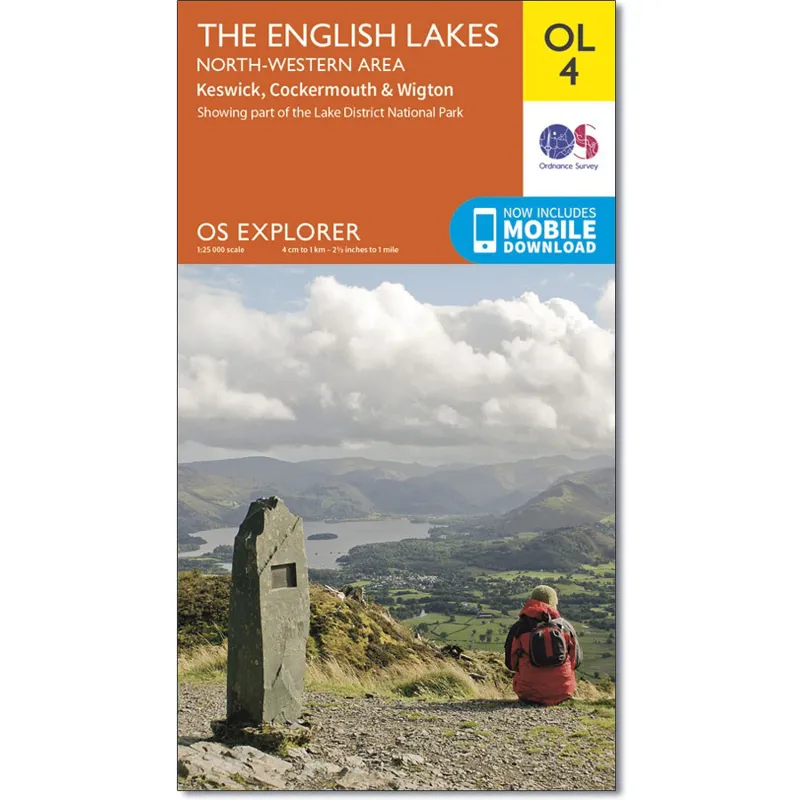 Ordnance Survey Active Explorer Map OL4 - NW Lake District